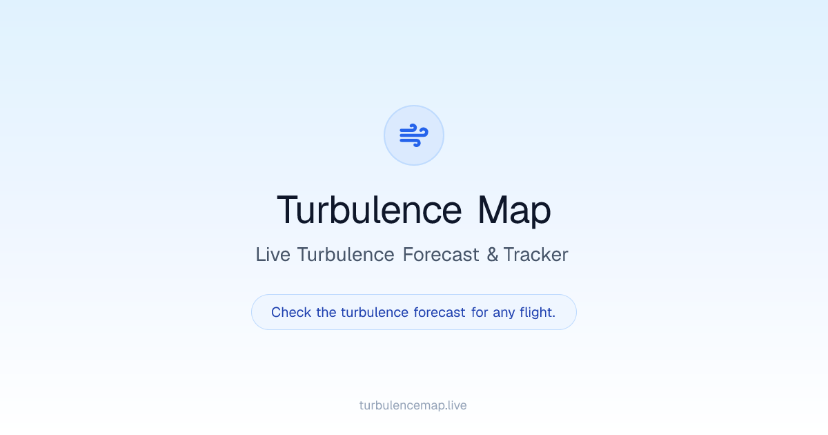 Turbulence Map — Live Turbulence Forecast & Flight Turbulence Tracker